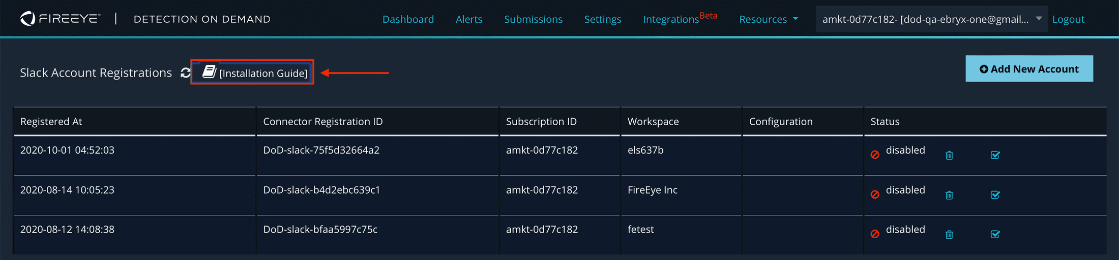 DOD Portal | FireEye Developer Hub